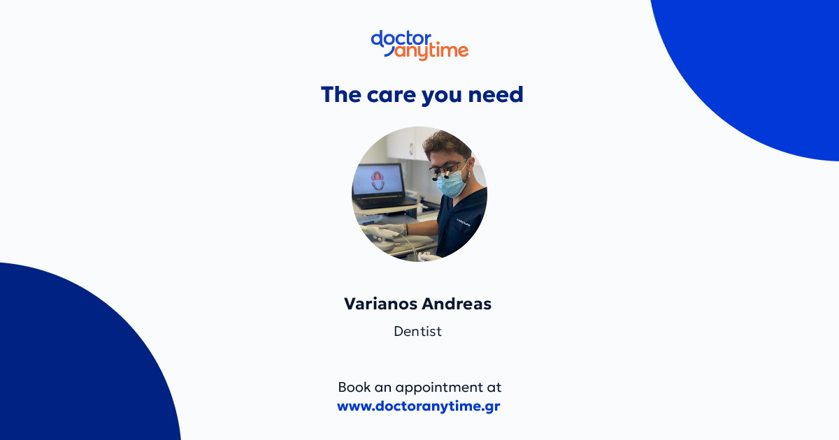 Dr Andreas Varianos Dentist: Book an online appointment