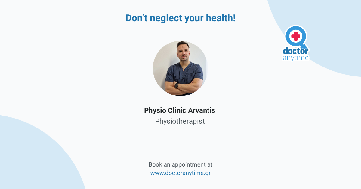 Physio Clinic Arvantis Physio Clinic Arvanitis Physiotherapist: Book an online appointment